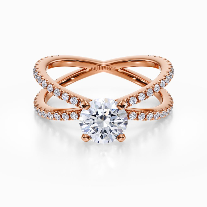 Victoria Diamond Engagement Ring in Rose Gold