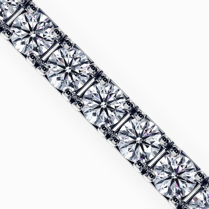 Lab Diamond Bracelet in White Gold (16 Carat)