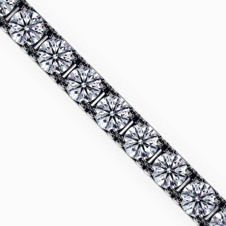 Lab Diamond Bracelet in White Gold (7 Carat)