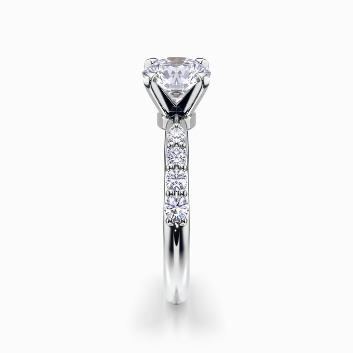 Astra Diamond Engagement Ring in Platinum