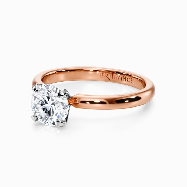 Classic Solitaire Engagement Ring in Rose Gold