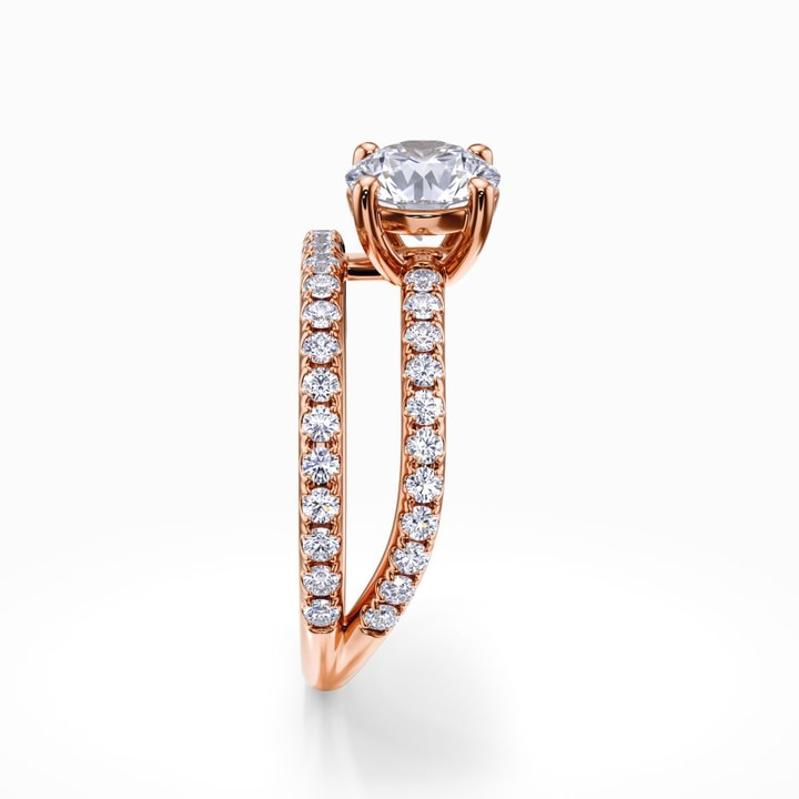 Nova Diamond Engagement Ring in Rose Gold