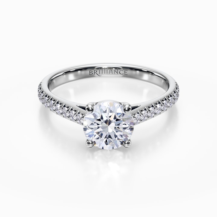 Royal Diamond Engagement Ring in Platinum