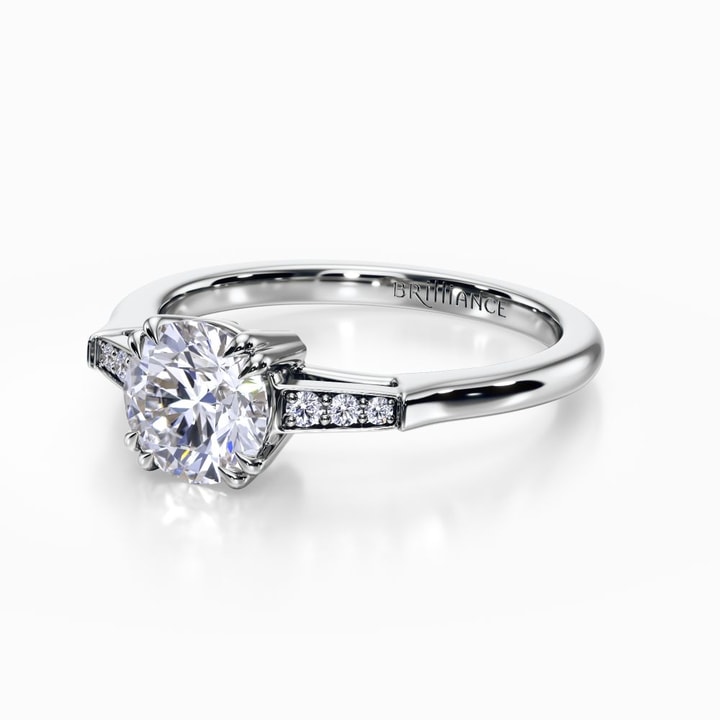 Timeless Diamond Engagement Ring in Platinum