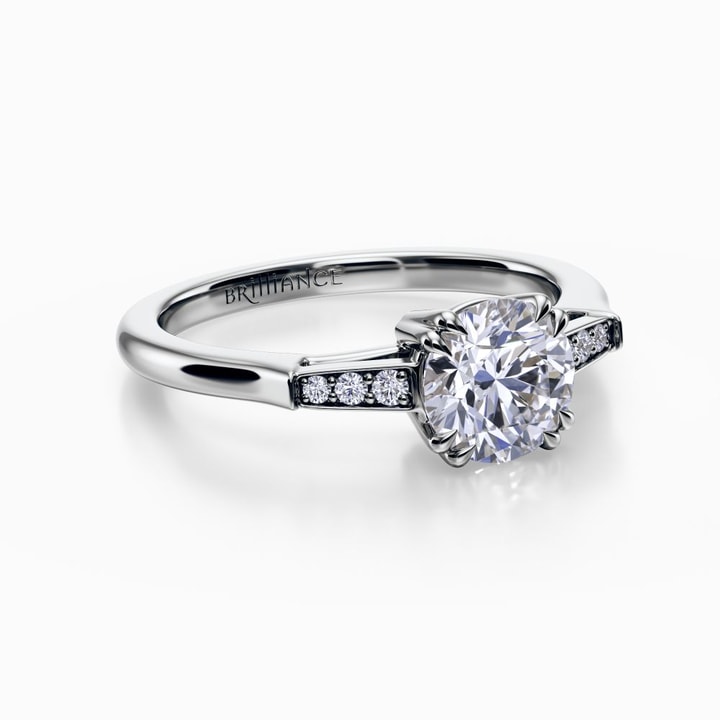 Timeless Diamond Engagement Ring in Platinum