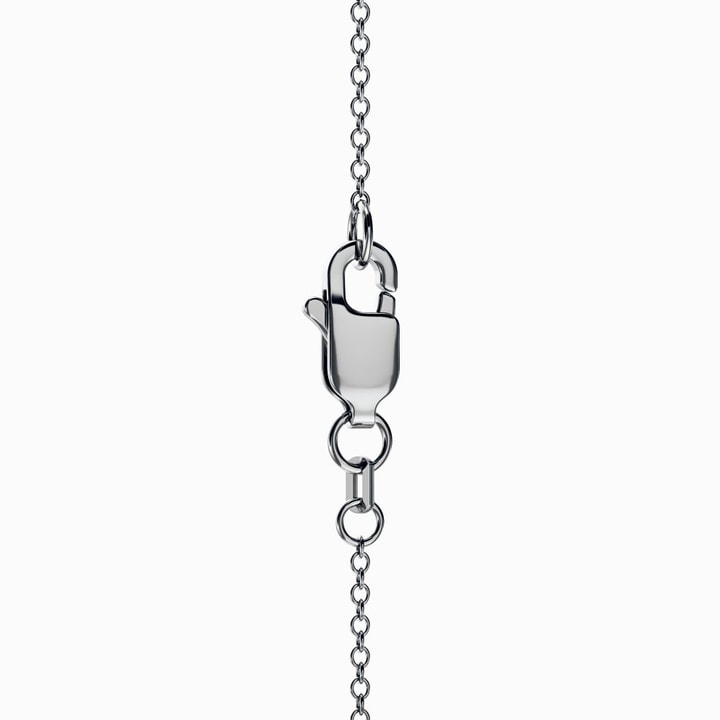 2.50 Carat Lab Grown Heart Pendant in White Gold
