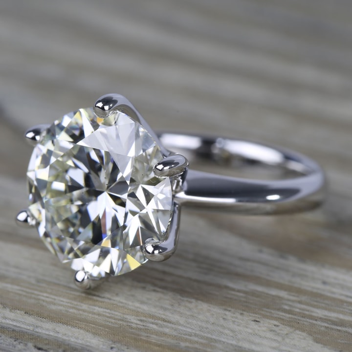 7 Carat Diamond Ring In White Gold
