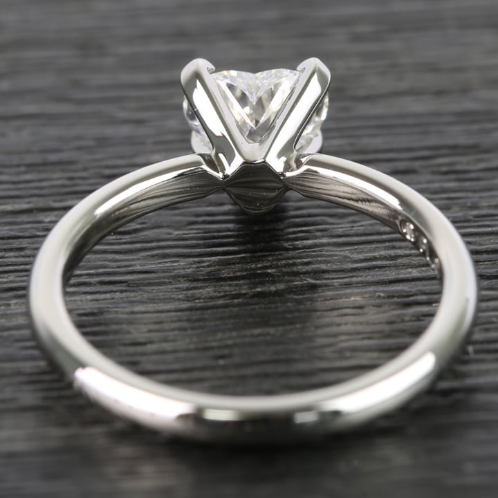 0.90 Carat Heart Comfort-Fit Solitaire Diamond Engagement Ring