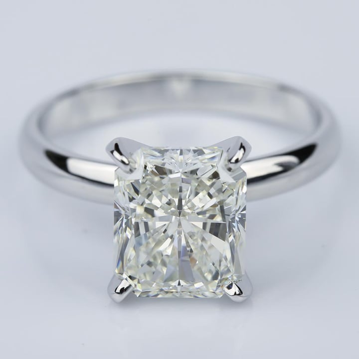 3.5 Carat Radiant Cut Diamond Engagement Ring