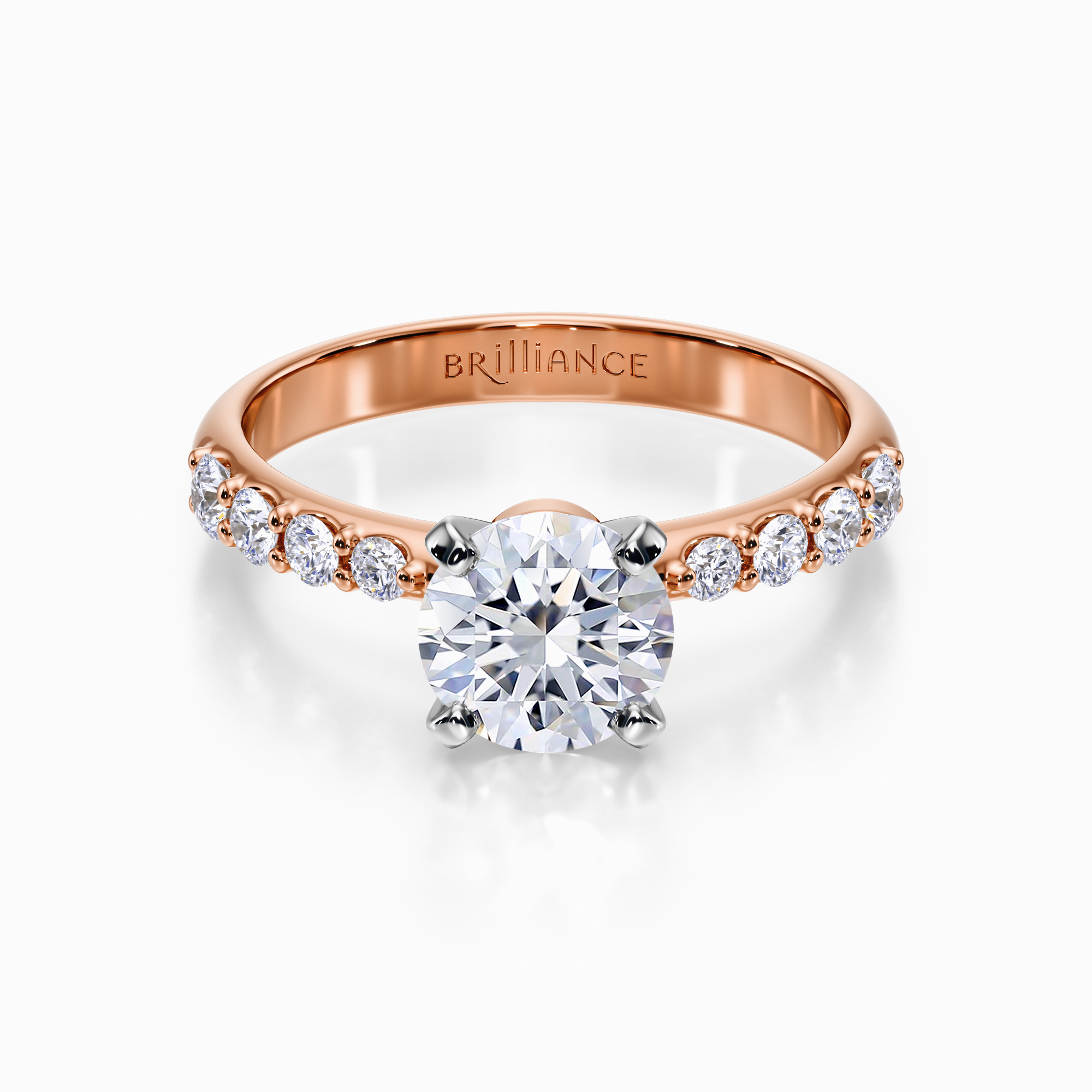 Astra Diamond Engagement Ring in Rose Gold