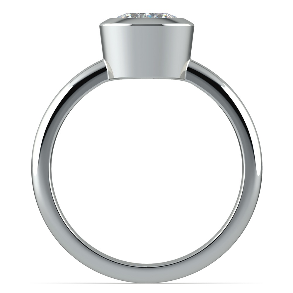Platinum Bezel Engagement Ring Setting