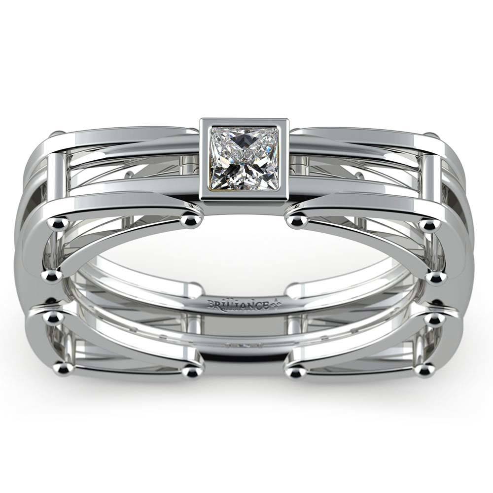 Hephaestus Princess Solitaire Mangagement™ Ring (1/3 ctw)