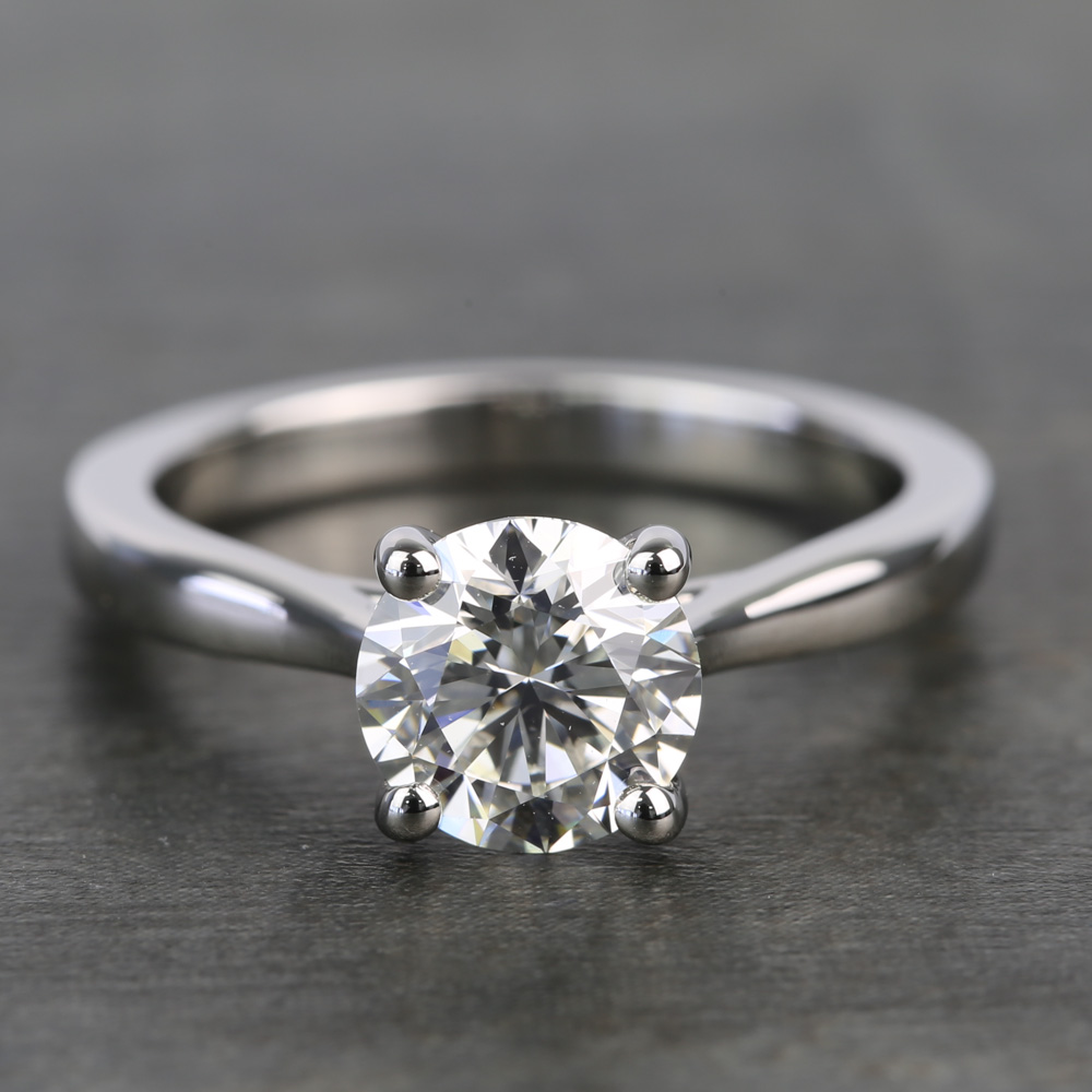 1 20 Carat Diamond Ring Tapered Solitaire Design 1 20 Carat Diamond Ring Tapered Solitaire Design