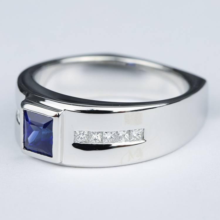 Blue Sapphire Mens Ring | Orion Diamond Mangagement Ring
