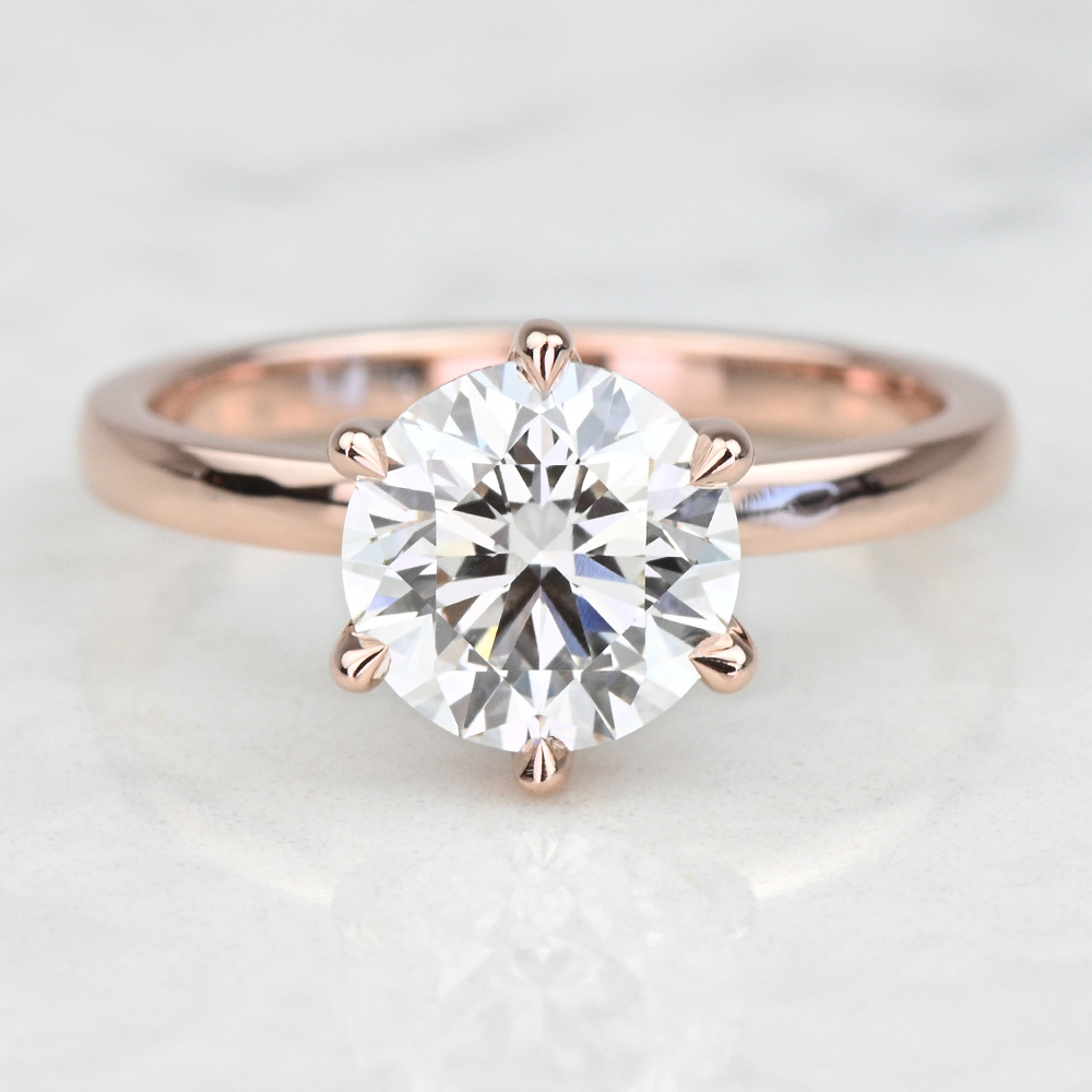 2 Carat Lab Created Round Diamond Royal Engagement Ring