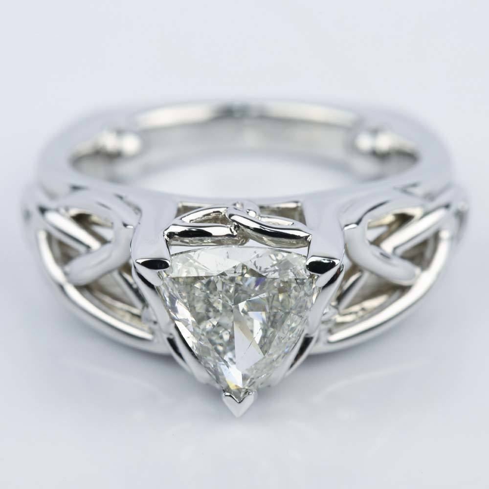 Celtic Knot Diamond Engagement Ring