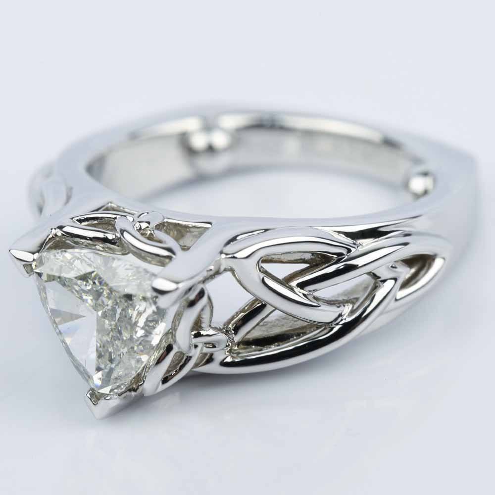 Celtic Knot Diamond Engagement Ring