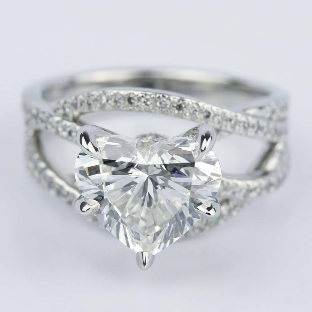 3 Carat Heart Shaped Diamond Ring