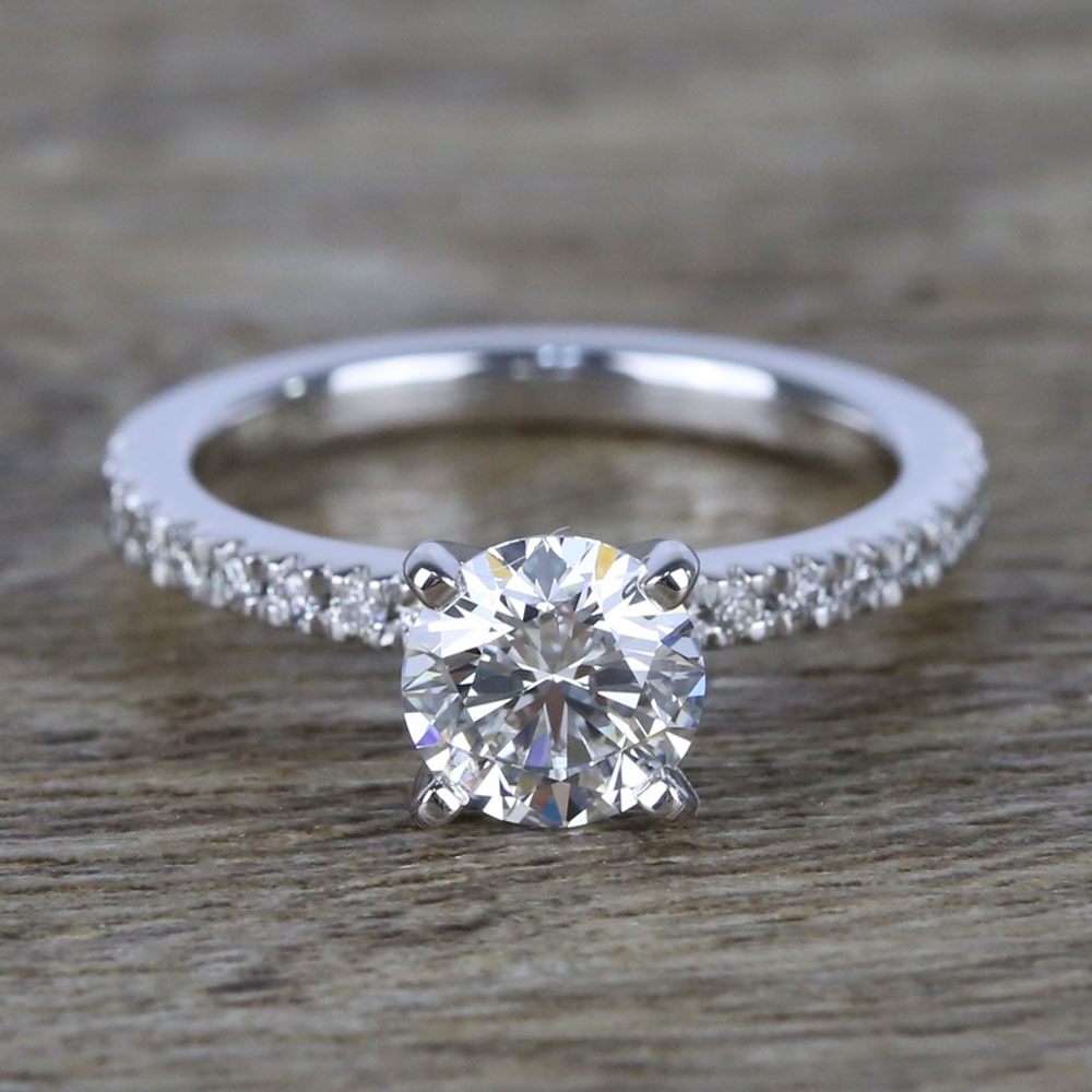 1 Carat Near Flawless Diamond Ring In White Gold 1 Carat Near Flawless Diamond Ring In White Gold