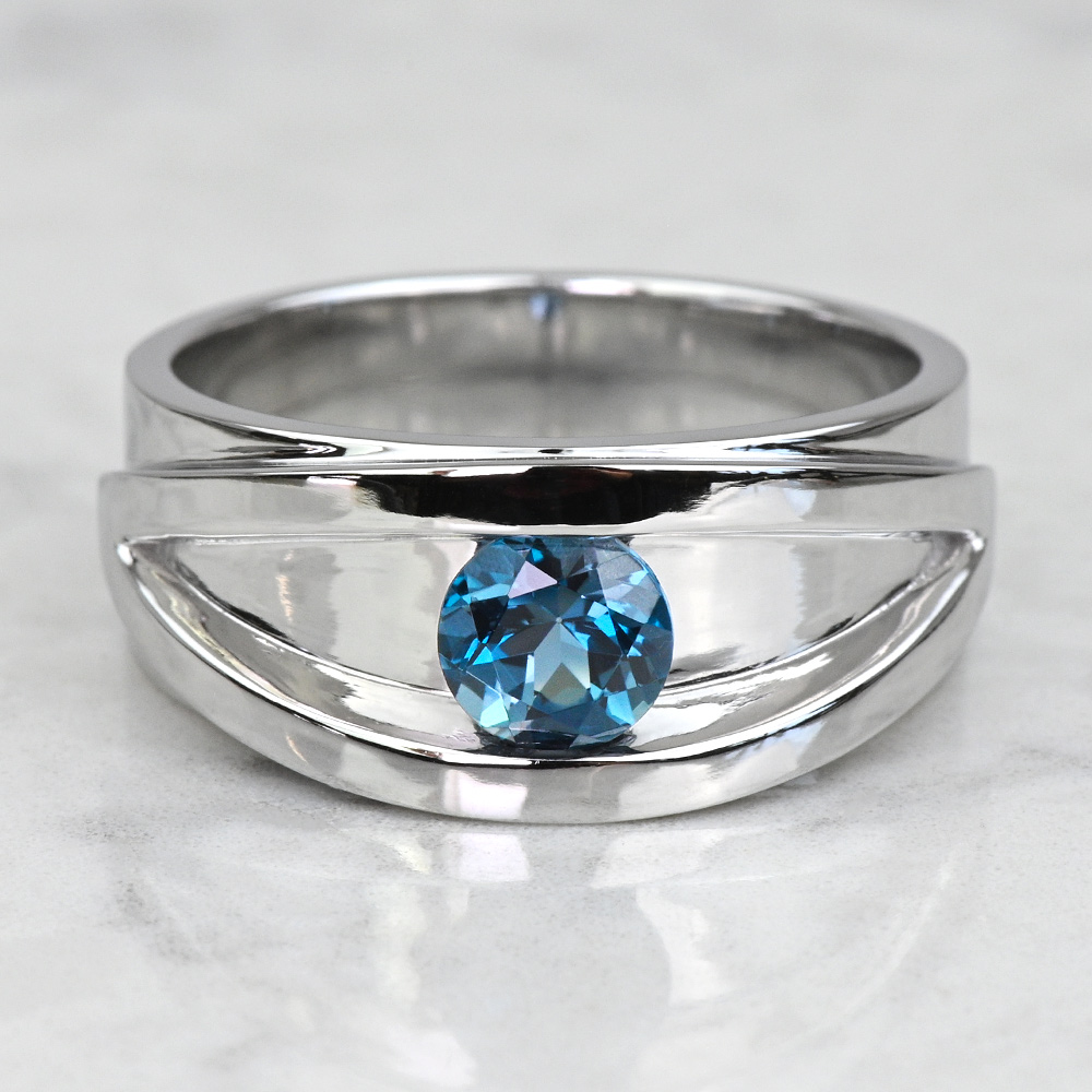 Men's London Blue Topaz Mangagement™ Ring