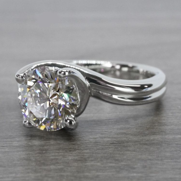 Swirl Styled 2 Carat Diamond Ring