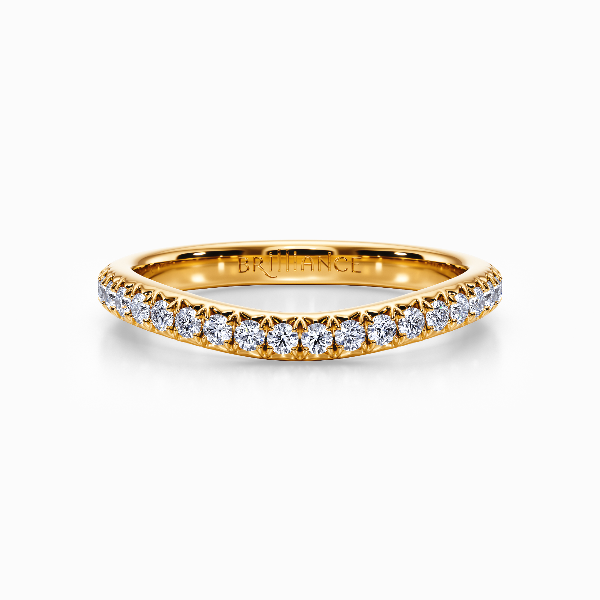 Cathedral Wedding Ring in Yellow Gold