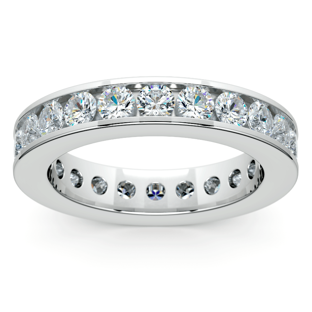 White Gold Channel Set Eternity Ring (2 1/4 Ctw)