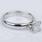 Comfort-Fit Princess Cut Diamond Engagement Ring (0.74 ct.)